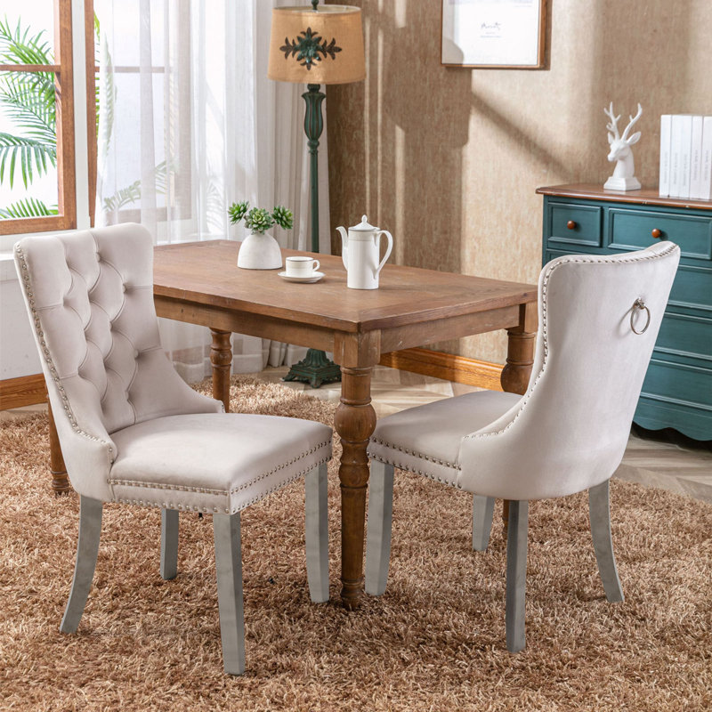 Nikki velvet dining chair store